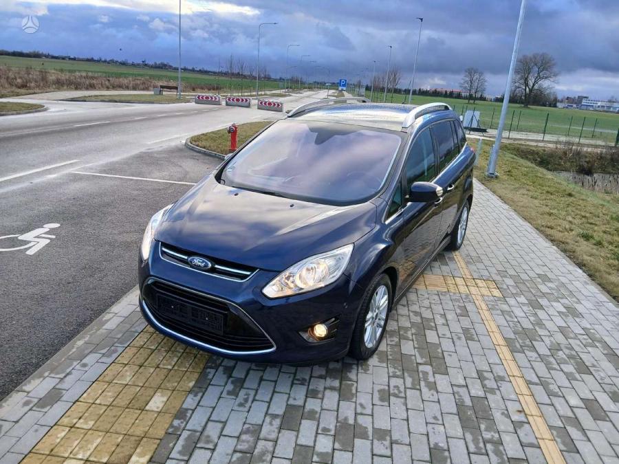 Blue Ford Grand C-MAX 2012 in Marijampole, with an engine capacity of 2.00 L and mileage of 209 thousand km for 4750 €, photo 18 on AUTOMOTO.COM.LV