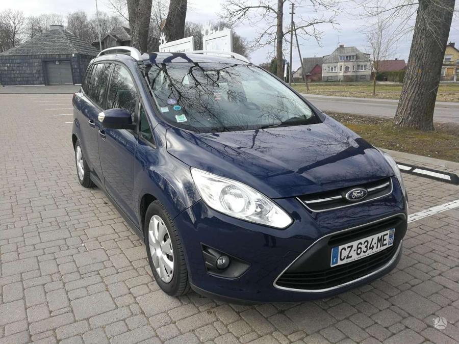 Blue Ford Grand C-MAX 2013 in Kelme, with an engine capacity of 1.00 L and mileage of 170 thousand km for 4000 €, photo 5 on AUTOMOTO.COM.LV