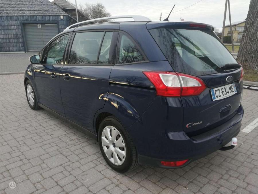 Blue Ford Grand C-MAX 2013 in Kelme, with an engine capacity of 1.00 L and mileage of 170 thousand km for 4000 €, photo 10 on AUTOMOTO.COM.LV