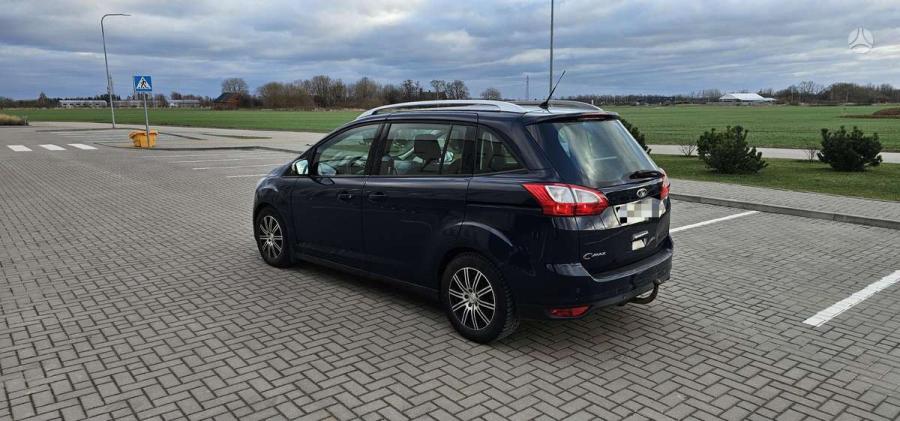 Blue Ford Grand C-MAX 2016 in Kaunas, with an engine capacity of 1.50 L and mileage of 320 thousand km for 5450 €, photo 7 on AUTOMOTO.COM.LV
