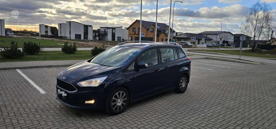 Blue Ford Grand C-MAX 2016 in Kaunas, with an engine capacity of 1.50 L and mileage of 320 thousand km for 5450 €, photo 8 on AUTOMOTO.COM.LV