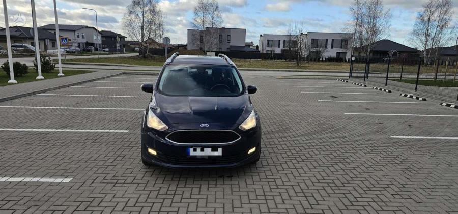 Blue Ford Grand C-MAX 2016 in Kaunas, with an engine capacity of 1.50 L and mileage of 320 thousand km for 5450 €, photo 11 on AUTOMOTO.COM.LV