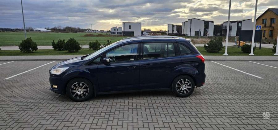 Blue Ford Grand C-MAX 2016 in Kaunas, with an engine capacity of 1.50 L and mileage of 320 thousand km for 5450 €, photo 12 on AUTOMOTO.COM.LV