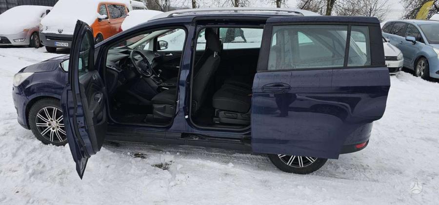 Blue Ford Grand C-MAX 2016 in Kaunas, with an engine capacity of 1.50 L and mileage of 320 thousand km for 5450 €, photo 17 on AUTOMOTO.COM.LV