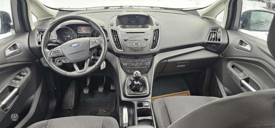Blue Ford Grand C-MAX 2016 in Kaunas, with an engine capacity of 1.50 L and mileage of 320 thousand km for 5450 €, photo 18 on AUTOMOTO.COM.LV