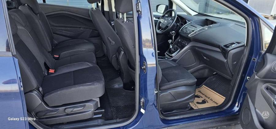 Blue Ford Grand C-MAX 2016 in Kaunas, with an engine capacity of 1.50 L and mileage of 320 thousand km for 5450 €, photo 20 on AUTOMOTO.COM.LV