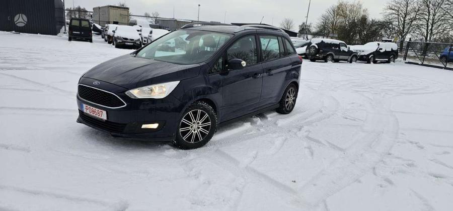 Blue Ford Grand C-MAX 2016 in Kaunas, with an engine capacity of 1.50 L and mileage of 320 thousand km for 5450 €, photo 21 on AUTOMOTO.COM.LV