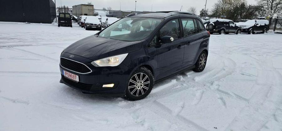 Blue Ford Grand C-MAX 2016 in Kaunas, with an engine capacity of 1.50 L and mileage of 320 thousand km for 5450 €, photo 22 on AUTOMOTO.COM.LV
