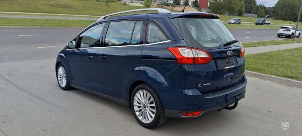 Blue Ford Grand C-MAX 2016 in Kaunas, with an engine capacity of 1.00 L and mileage of 188 thousand km for 4999 €, photo 8 on AUTOMOTO.COM.LV