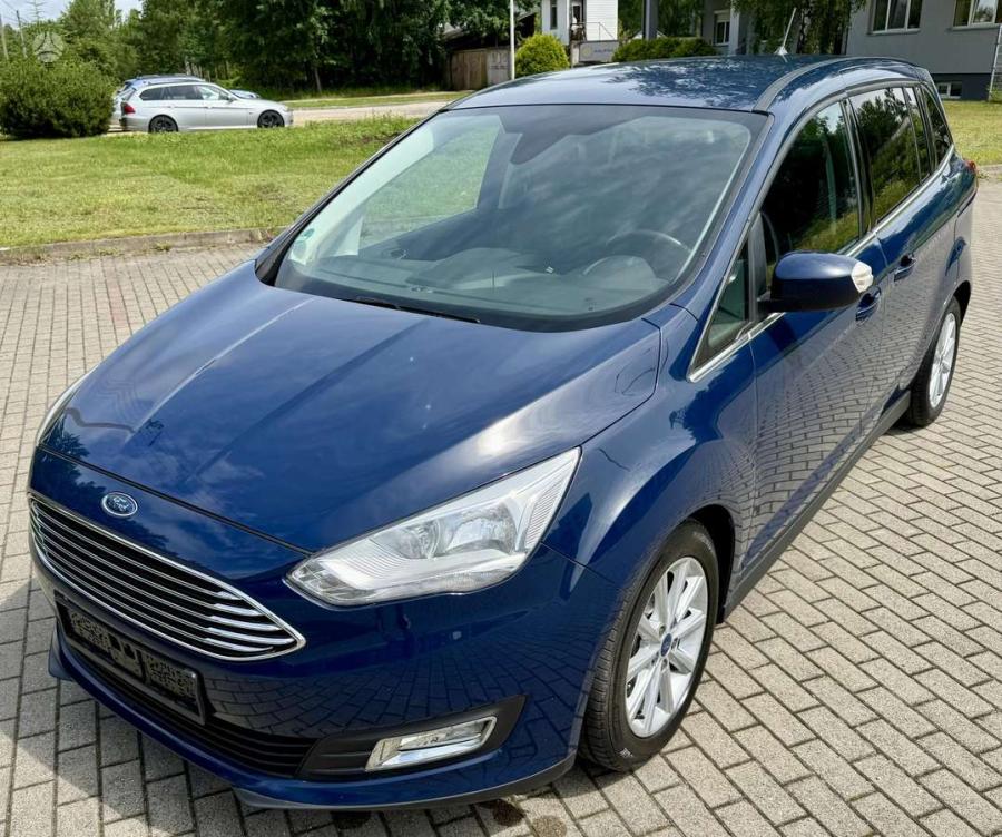 Blue Ford Grand C-MAX 2017 in Kaunas, with an engine capacity of 1.00 L and mileage of 119 thousand km for 5499 €, photo 3 on AUTOMOTO.COM.LV