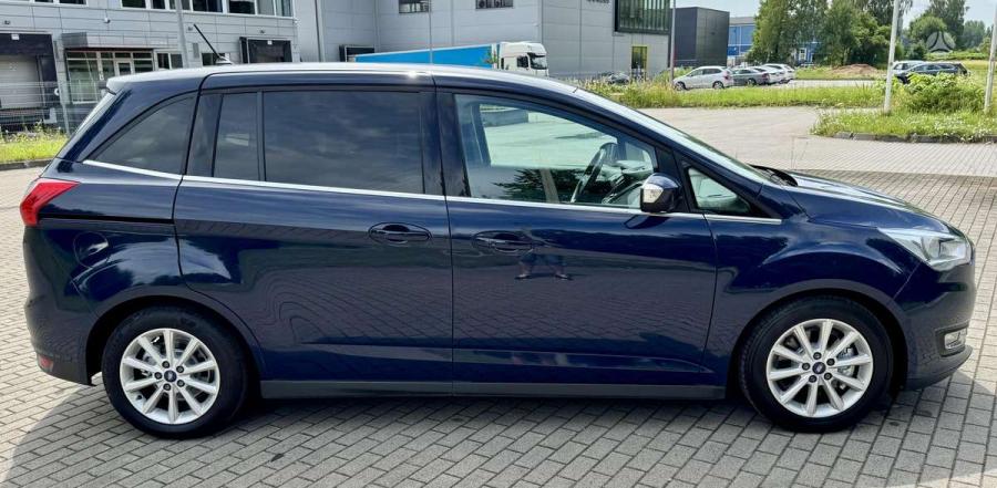 Blue Ford Grand C-MAX 2017 in Kaunas, with an engine capacity of 1.00 L and mileage of 119 thousand km for 5499 €, photo 8 on AUTOMOTO.COM.LV