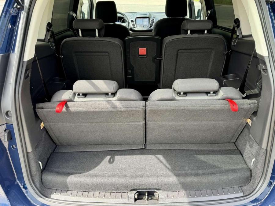Blue Ford Grand C-MAX 2017 in Kaunas, with an engine capacity of 1.00 L and mileage of 119 thousand km for 5499 €, photo 15 on AUTOMOTO.COM.LV