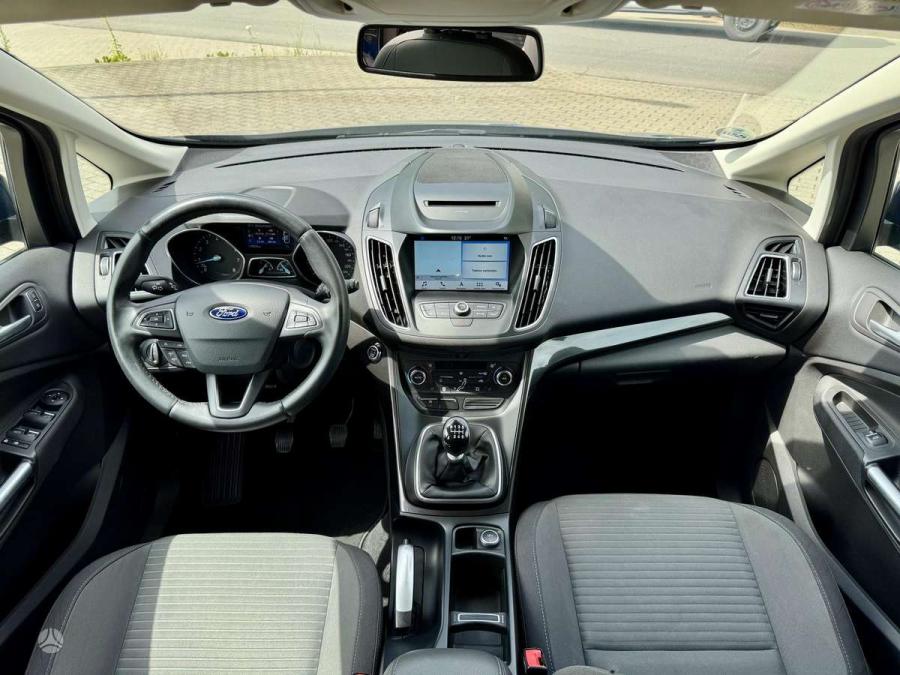Blue Ford Grand C-MAX 2017 in Kaunas, with an engine capacity of 1.00 L and mileage of 119 thousand km for 5499 €, photo 19 on AUTOMOTO.COM.LV