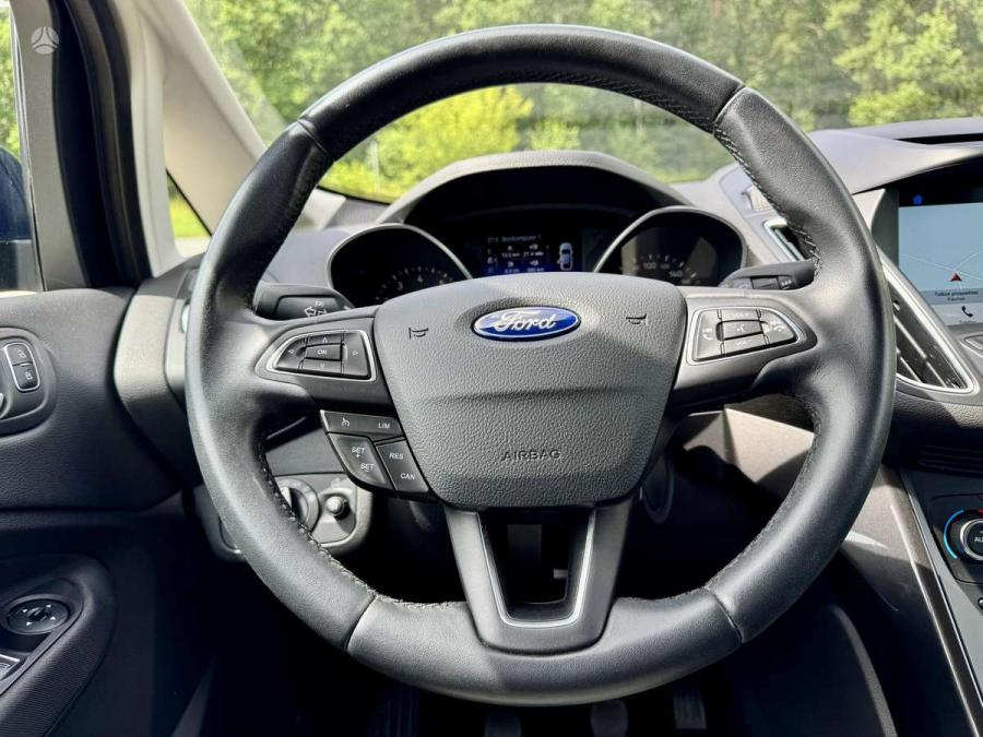Blue Ford Grand C-MAX 2017 in Kaunas, with an engine capacity of 1.00 L and mileage of 119 thousand km for 5499 €, photo 20 on AUTOMOTO.COM.LV