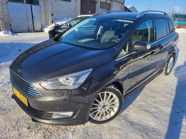 Brown Ford Grand C-MAX 2016 in Taurage, with an engine capacity of 2.00 L and mileage of 217 thousand km for 6950 €, photo 2 on AUTOMOTO.COM.LV