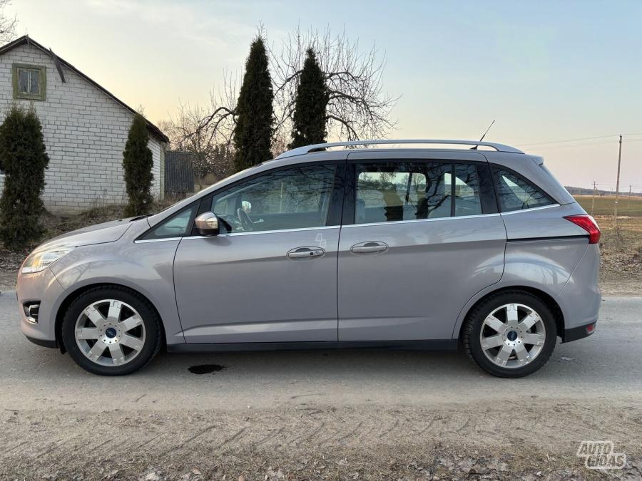 Grey Ford Grand C-MAX 2011 in Varena, with an engine capacity of 1.60 L and mileage of 280 thousand km for 3900 €, photo 4 on AUTOMOTO.COM.LV