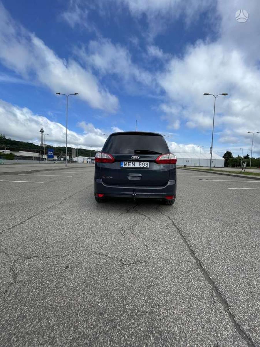 Grey Ford Grand C-MAX 2011 in Vilnius, with an engine capacity of 1.60 L and mileage of 252 thousand km for 3300 €, photo 12 on AUTOMOTO.COM.LV