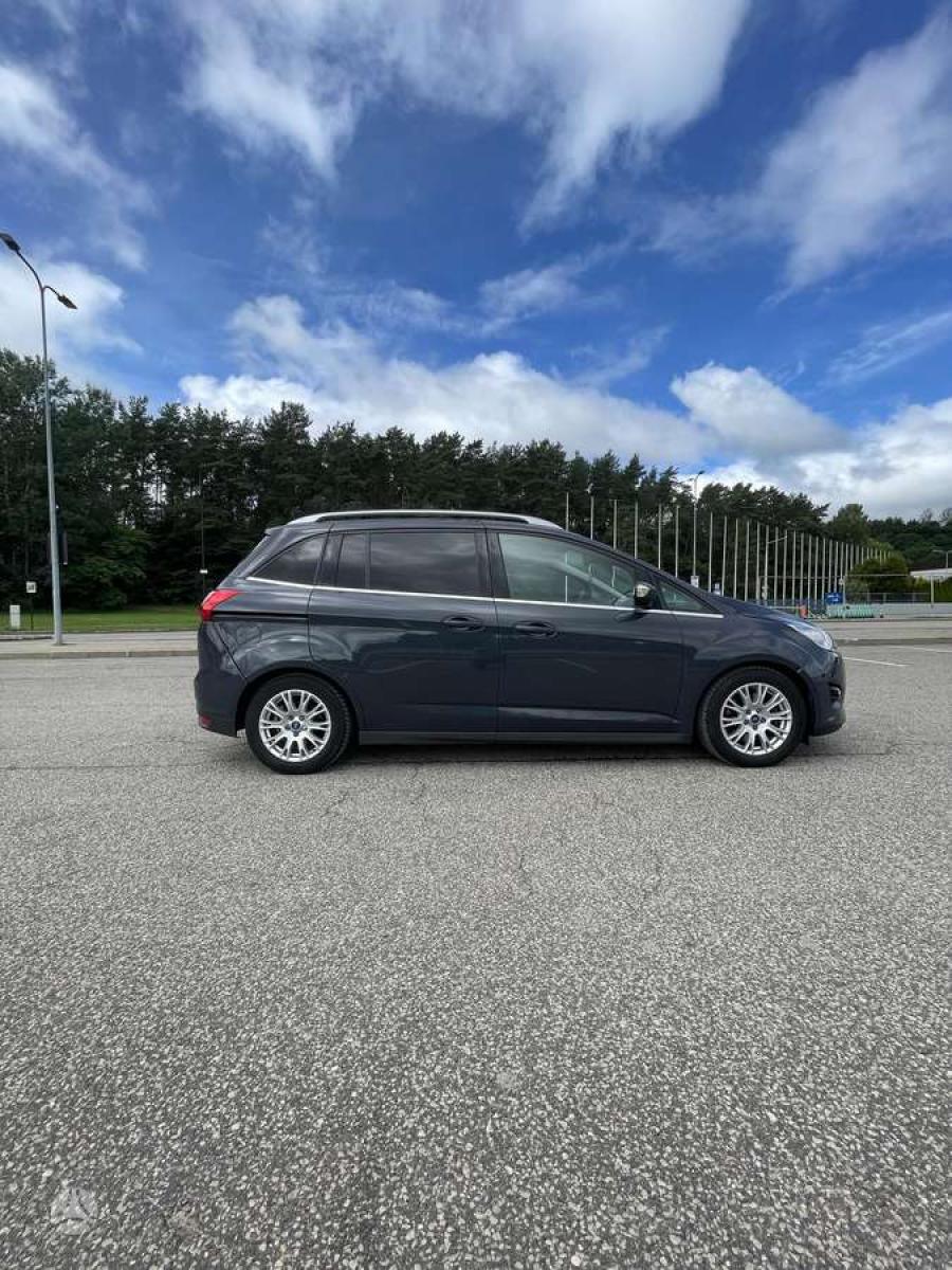Grey Ford Grand C-MAX 2011 in Vilnius, with an engine capacity of 1.60 L and mileage of 252 thousand km for 3300 €, photo 13 on AUTOMOTO.COM.LV