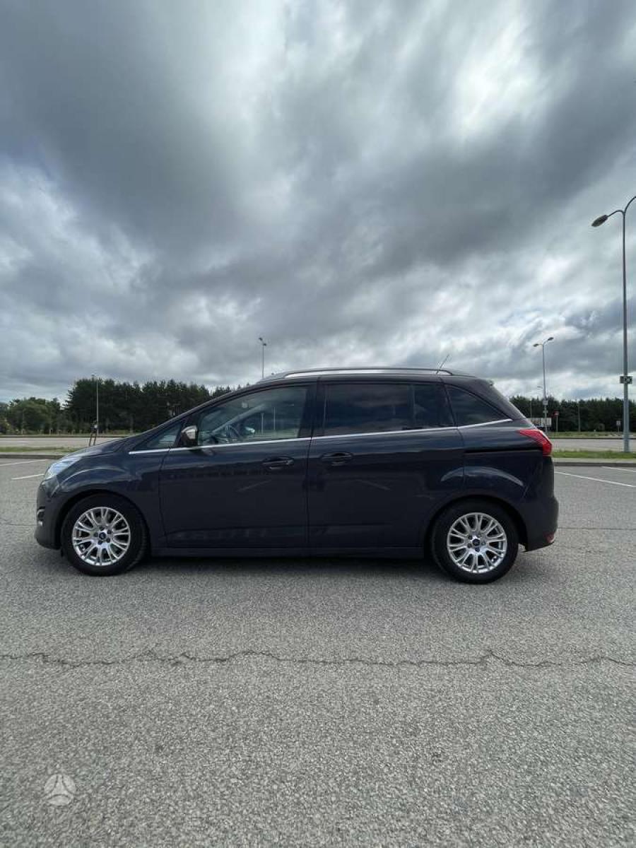 Grey Ford Grand C-MAX 2011 in Vilnius, with an engine capacity of 1.60 L and mileage of 252 thousand km for 3300 €, photo 14 on AUTOMOTO.COM.LV