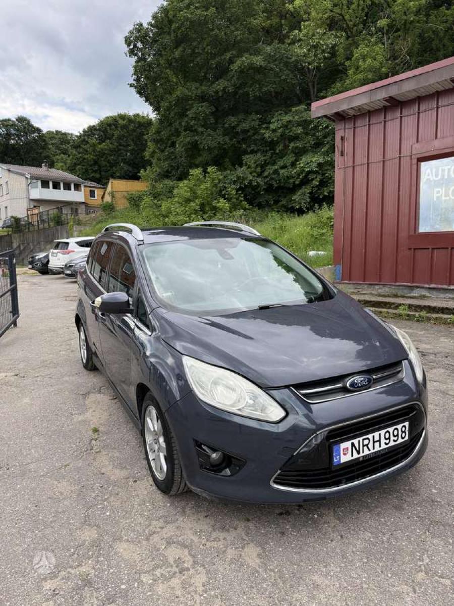 Grey Ford Grand C-MAX 2011 in Kaunas, with an engine capacity of 1.56 L and mileage of 328 thousand km for 3000 €, photo 3 on AUTOMOTO.COM.LV