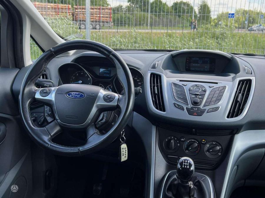 Pelēks Ford Grand C-MAX 2011 Tauragė, ar dzinēja tilpumu 1.60 L un nobraukumu 249 tūkst. km par 3300 €, foto 15 vietnē AUTOMOTO.COM.LV