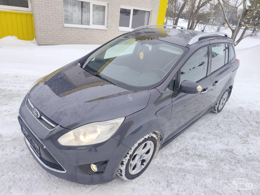 Grey Ford Grand C-MAX 2012 in Siauliai, with an engine capacity of 1.60 L and mileage of 252 thousand km for 3850 €, photo 12 on AUTOMOTO.COM.LV