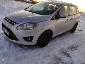 Grey Ford Grand C-MAX 2013 in Vilnius, with an engine capacity of 2.00 L and mileage of 250 thousand km for 3550 €, photo  on AUTOMOTO.COM.LV