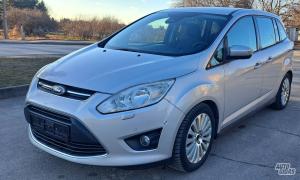 Grey Ford Grand C-MAX 2014 in Birzai, with an engine capacity of 1.60 L and mileage of 217 thousand km for 3750 €, photo  on AUTOMOTO.COM.LV