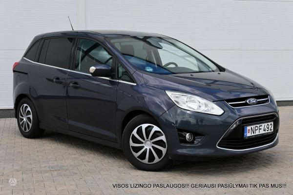 Pelēks Ford Grand C-MAX 2014 Kretinga, ar dzinēja tilpumu 1.60 L un nobraukumu 186 tūkst. km par 4399 €, foto 1 vietnē AUTOMOTO.COM.LV