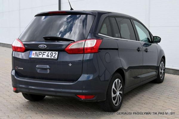 Pelēks Ford Grand C-MAX 2014 Kretinga, ar dzinēja tilpumu 1.60 L un nobraukumu 186 tūkst. km par 4399 €, foto 7 vietnē AUTOMOTO.COM.LV