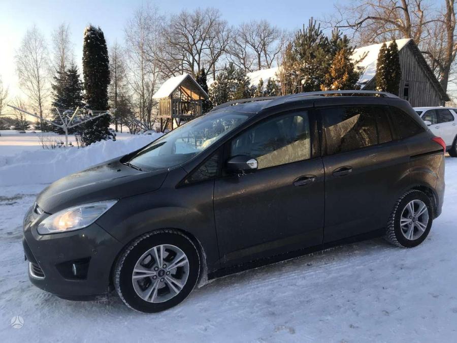Grey Ford Grand C-MAX 2015 in Ignalina, with an engine capacity of 1.00 L and mileage of 144 thousand km for 3650 €, photo 6 on AUTOMOTO.COM.LV