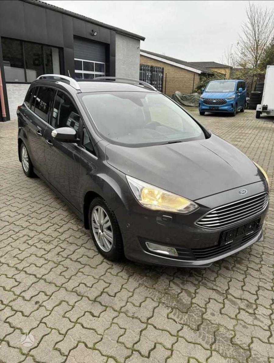 Grey Ford Grand C-MAX 2015 in Telschi, with an engine capacity of 2.00 L and mileage of 213 thousand km for 5500 €, photo 2 on AUTOMOTO.COM.LV