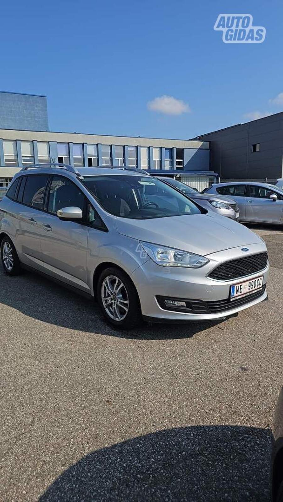 Pelēks Ford Grand C-MAX 2017 Kauņa, ar dzinēja tilpumu 1.50 L un nobraukumu 180 tūkst. km par 5700 €, foto 1 vietnē AUTOMOTO.COM.LV
