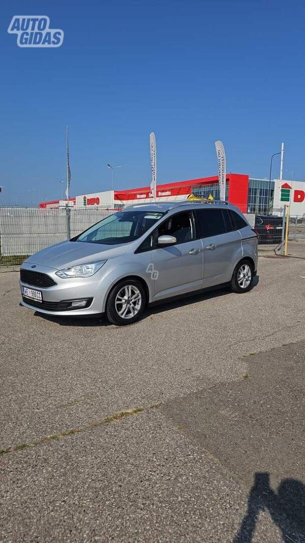 Grey Ford Grand C-MAX 2017 in Kaunas, with an engine capacity of 1.50 L and mileage of 180 thousand km for 5700 €, photo 6 on AUTOMOTO.COM.LV