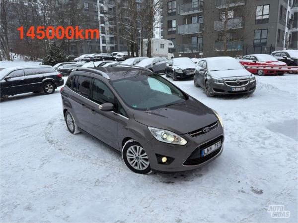 Pelēks Ford Grand C-MAX 2012 Viļņa, ar dzinēja tilpumu 2.00 L un nobraukumu 145 tūkst. km par 4299 €, foto 1 vietnē AUTOMOTO.COM.LV
