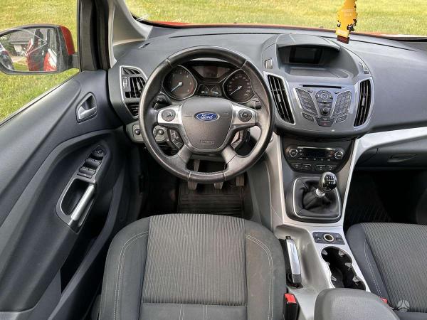 Red Ford Grand C-MAX 2011 in Raseiniai, with an engine capacity of 1.56 L and mileage of 259 thousand km for 2500 €, photo 9 on AUTOMOTO.COM.LV
