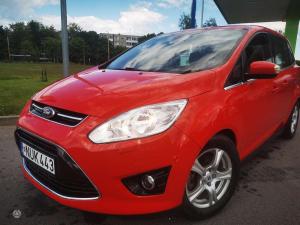 Red Ford Grand C-MAX 2012 in Vilnius, with an engine capacity of 1.60 L and mileage of 159 thousand km for 4850 €, photo  on AUTOMOTO.COM.LV