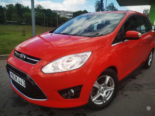 Sarkans Ford Grand C-MAX 2012 Viļņa, ar dzinēja tilpumu 1.56 L un nobraukumu 159 tūkst. km par 4880 €, foto 3 vietnē AUTOMOTO.COM.LV