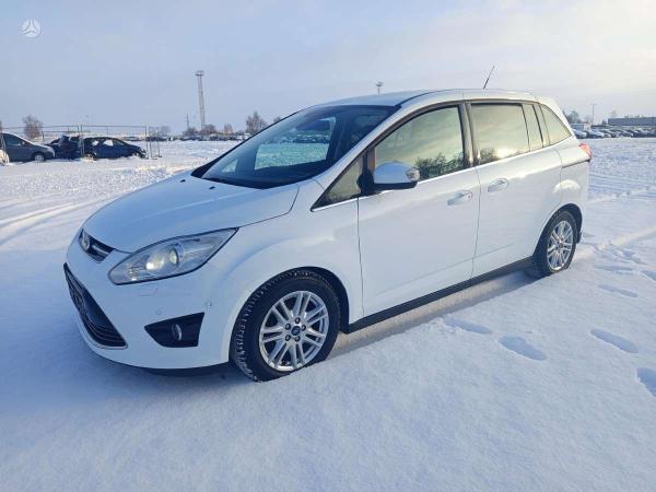 White Ford Grand C-MAX 2014 in Marijampole, with an engine capacity of 2.00 L and mileage of 193 thousand km for 5800 €, photo 1 on AUTOMOTO.COM.LV