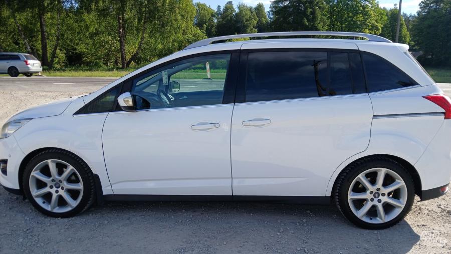 White Ford Grand C-MAX 2011 in Radviliskis, with an engine capacity of 2.00 L and mileage of 256 thousand km for 3950 €, photo 4 on AUTOMOTO.COM.LV