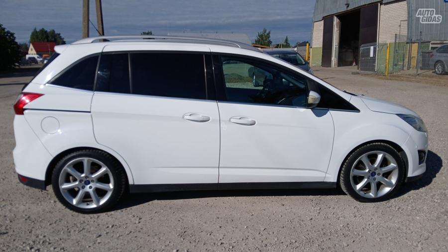 White Ford Grand C-MAX 2011 in Radviliskis, with an engine capacity of 2.00 L and mileage of 256 thousand km for 3950 €, photo 8 on AUTOMOTO.COM.LV
