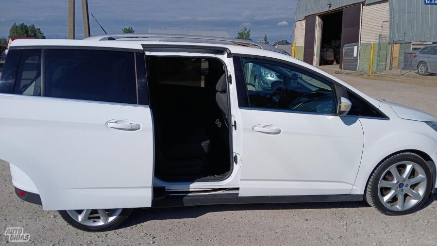 White Ford Grand C-MAX 2011 in Radviliskis, with an engine capacity of 2.00 L and mileage of 256 thousand km for 3950 €, photo 14 on AUTOMOTO.COM.LV