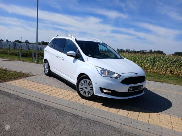 White Ford Grand C-MAX 2015 in Marijampole, with an engine capacity of 1.00 L and mileage of 129 thousand km for 5450 €, photo 6 on AUTOMOTO.COM.LV