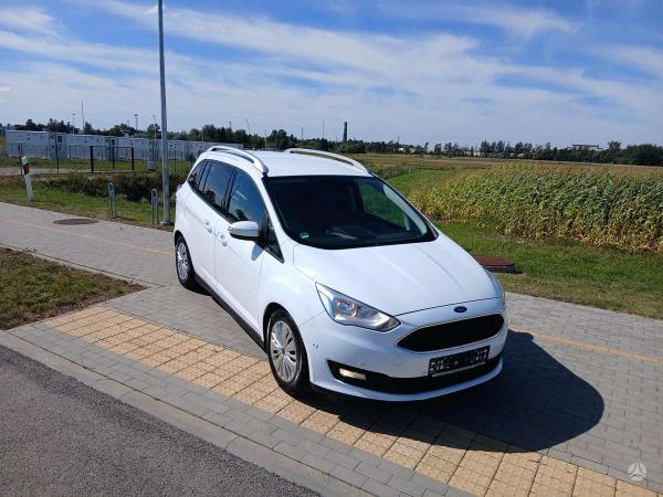 White Ford Grand C-MAX 2015 in Marijampole, with an engine capacity of 1.00 L and mileage of 129 thousand km for 5450 €, photo 10 on AUTOMOTO.COM.LV
