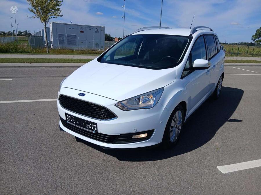 White Ford Grand C-MAX 2015 in Marijampole, with an engine capacity of 1.00 L and mileage of 129 thousand km for 5450 €, photo 16 on AUTOMOTO.COM.LV