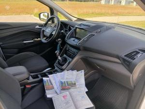 White Ford Grand C-MAX 2015 in Marijampole, with an engine capacity of 1.00 L and mileage of 129 thousand km for 5450 €, photo 27 on AUTOMOTO.COM.LV