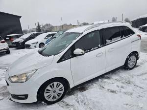 White Ford Grand C-MAX 2016 in Taurage, with an engine capacity of 2.00 L and mileage of 190 thousand km for 5900 €, photo 6 on AUTOMOTO.COM.LV