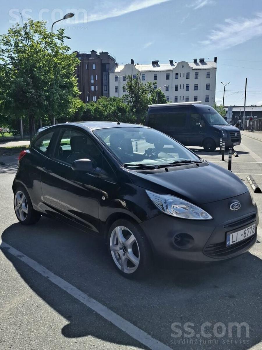 Black Ford KA 2009 in Riga, with an engine capacity of 1.20 L and mileage of 220 thousand km for 850 €, photo 3 on AUTOMOTO.COM.LV
