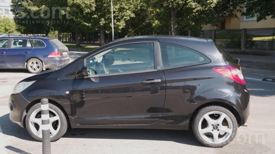 Black Ford KA 2009 in Riga, with an engine capacity of 1.20 L and mileage of 220 thousand km for 850 €, photo 4 on AUTOMOTO.COM.LV