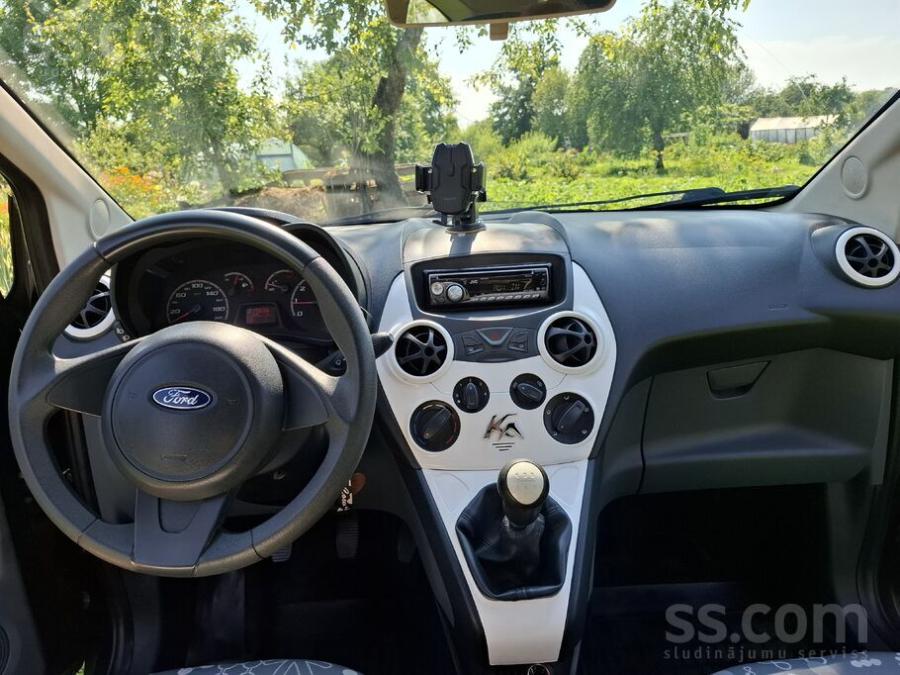 Black Ford KA 2009 in Riga, with an engine capacity of 1.20 L and mileage of 220 thousand km for 850 €, photo 11 on AUTOMOTO.COM.LV